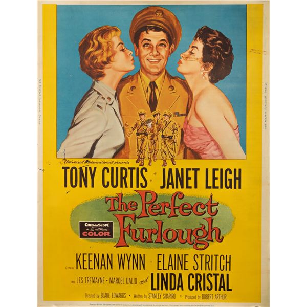 TONY CURTIS THE PERFECT FURLOUGH VINTAGE MOVIE POSTER