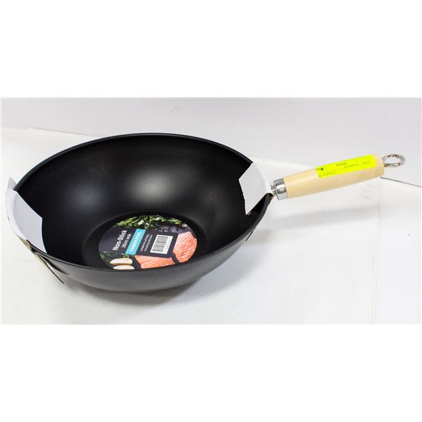 NEW 28CM CARBON STEEL NON-STICK WOK NEW 28CM CARBON STEEL NON-STICK WOK