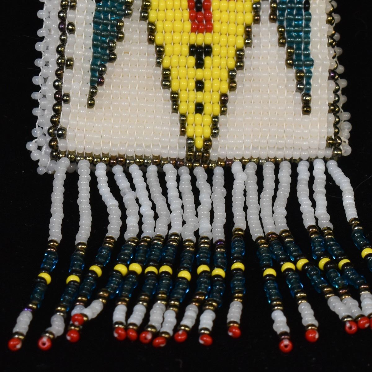 Navajo Beaded Doeskin Corn Pollen Pouch by Yazzie
