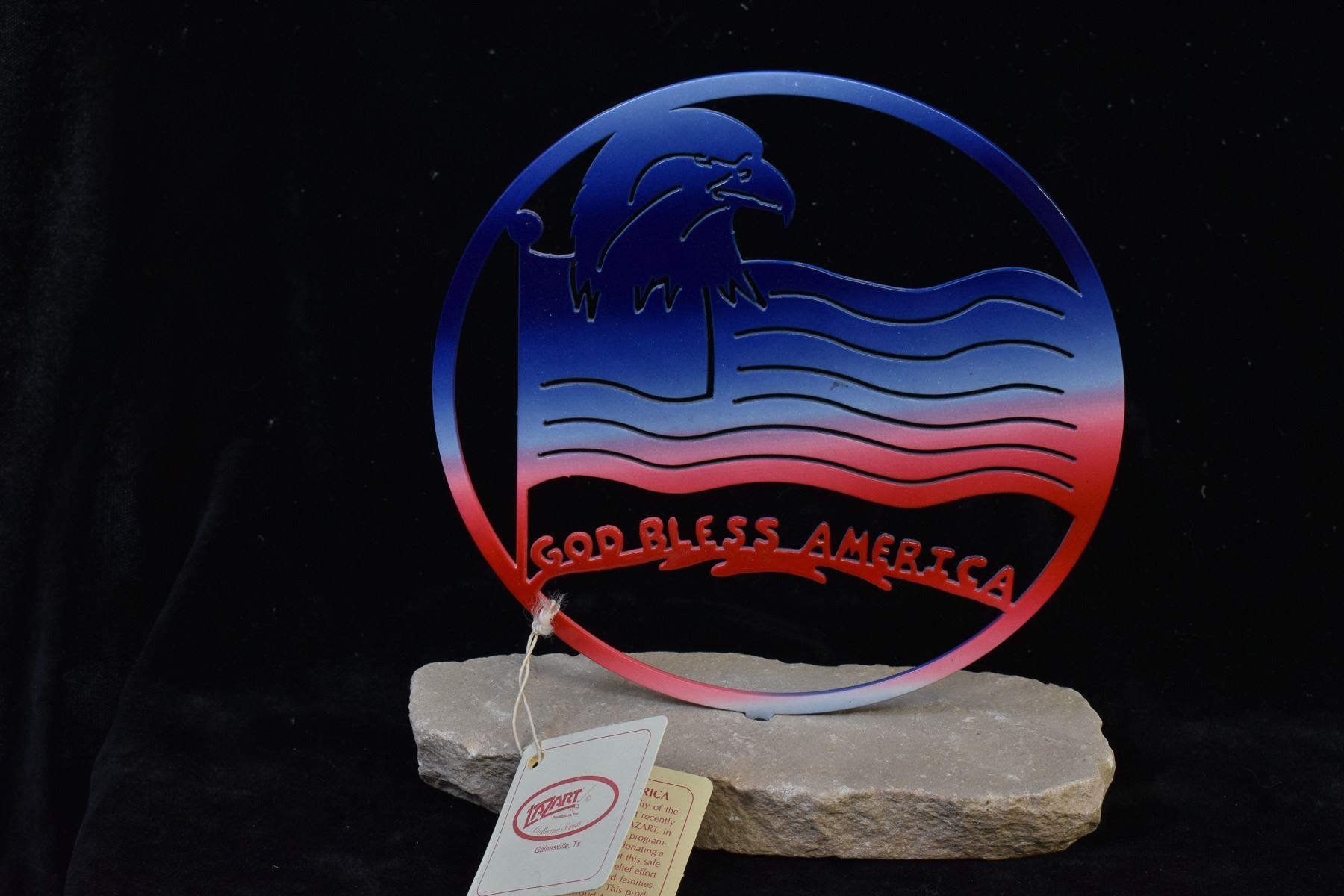 2 LazArt Patriotic Collector Series Metal Art