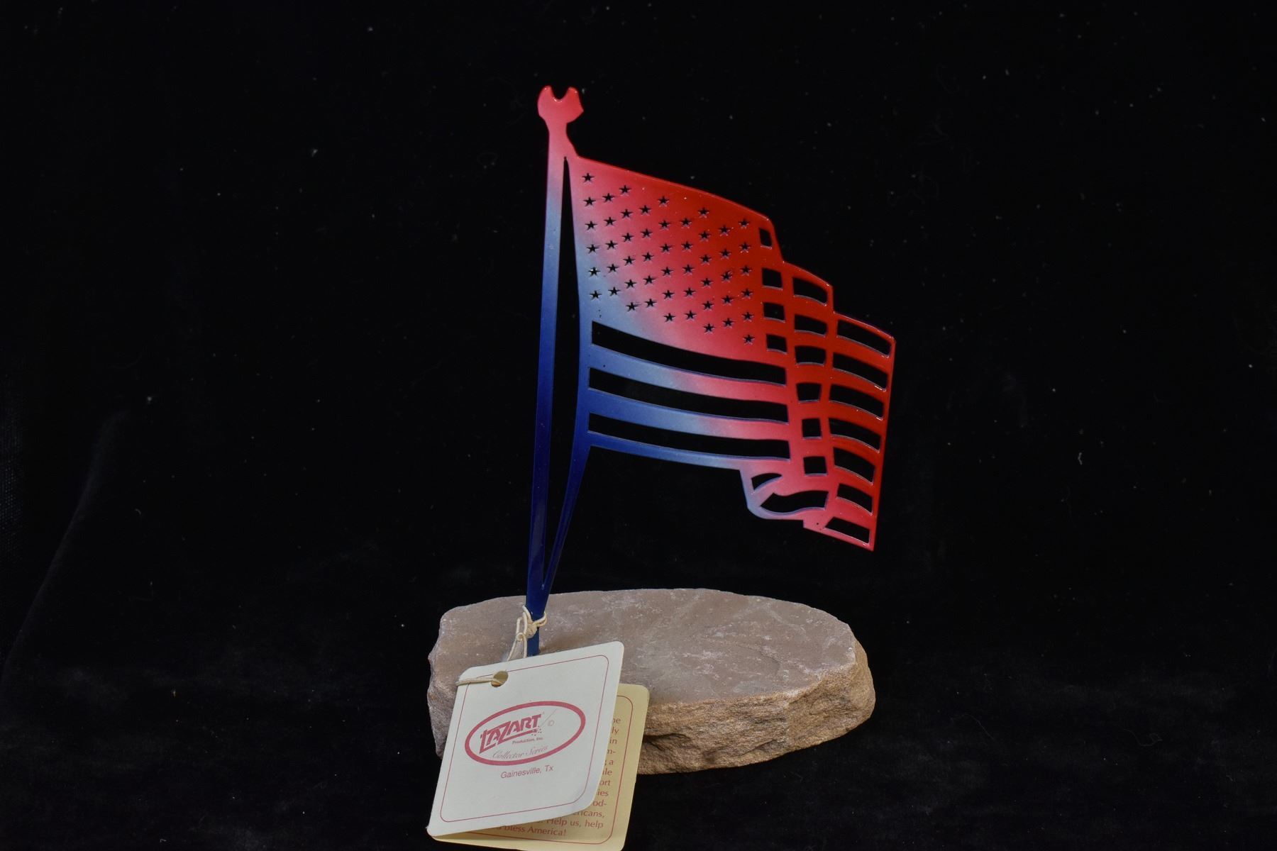 2 LazArt Patriotic Collector Series Metal Art