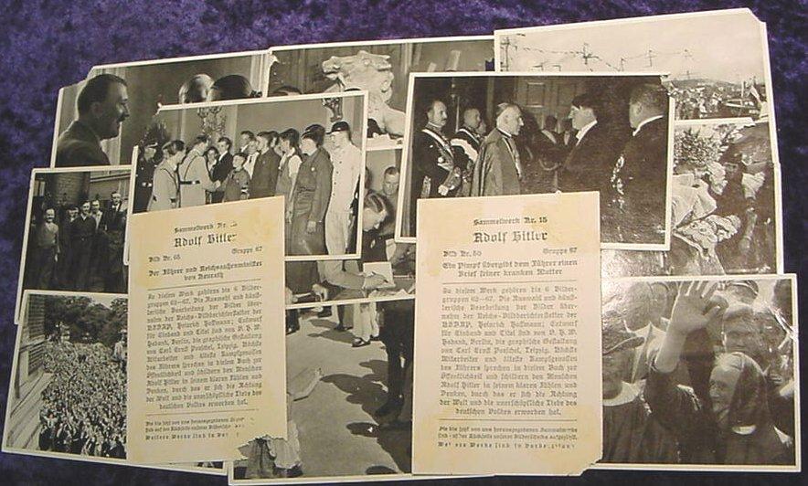 (13) Adolph Hitler Picture Cards.