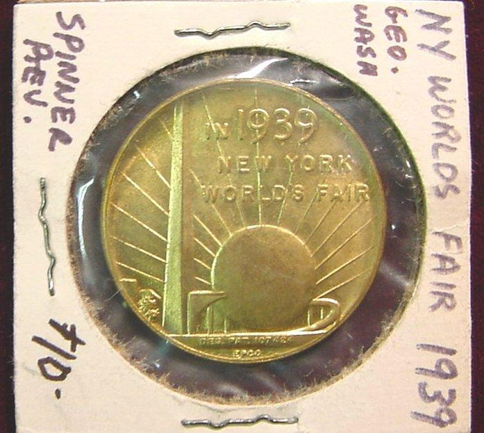 1939 New York Worlds Fair. Bronze Medal.