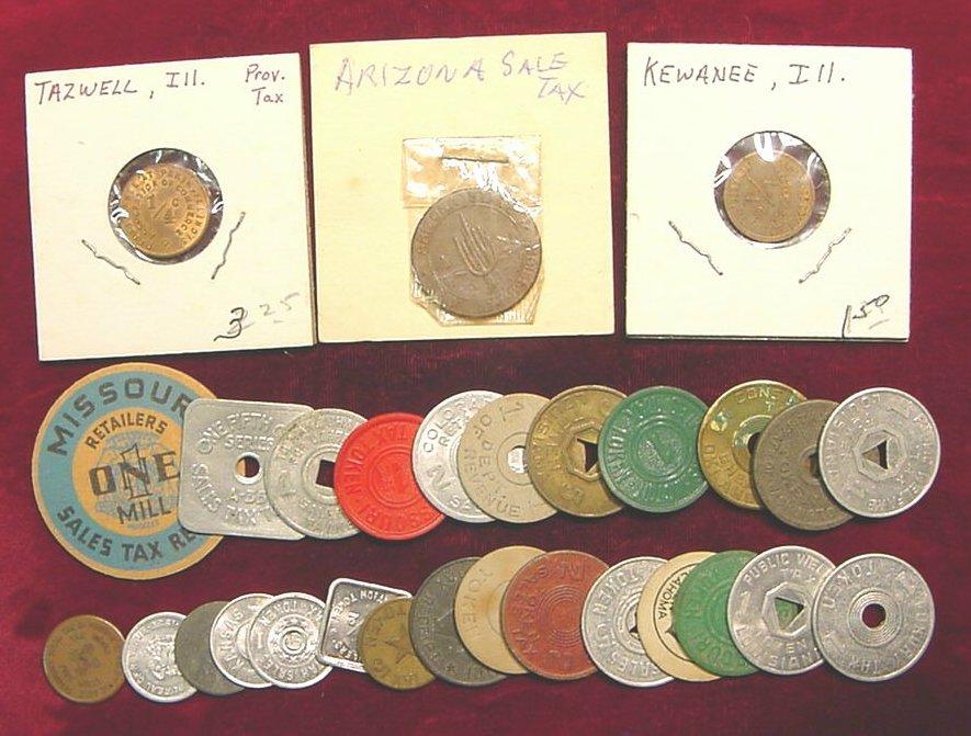 (23) Different State Sales Tax Tokens
