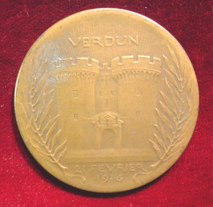 1916 Verdun, France Victory Medal.