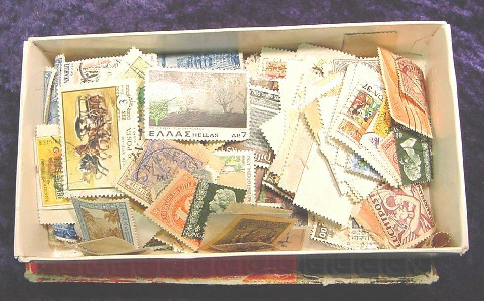 Small Check Box of various Foreign Stamps