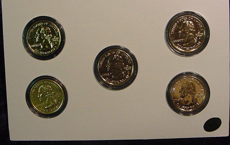 Set 24K Gold Plated 2000 Statehood Quarter