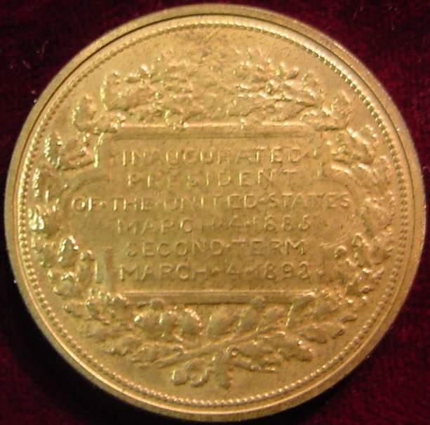 1885 US Mint Grover Cleveland Inaugural Medal