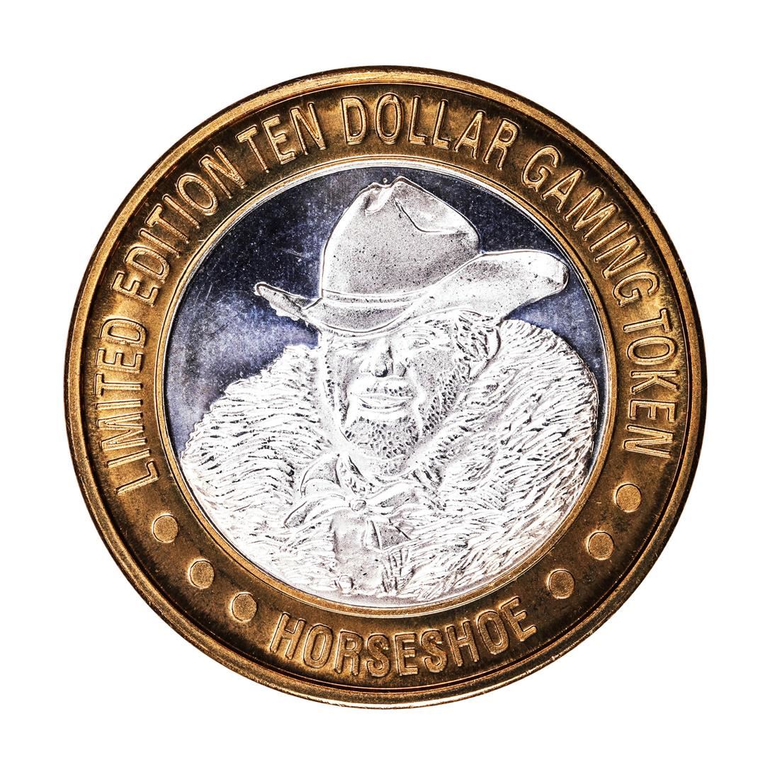 .999 Silver Binion's Horseshoe $10 Casino Limited Edition Gaming Token .999 Silver Binion's Horseshoe $10 Casino Limited Edition Gaming Token
