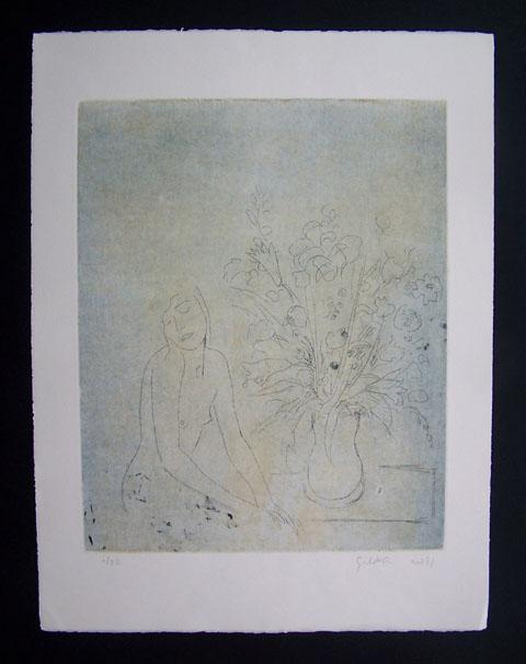 JACOB GILDOR Sig. Etching Israeli Art