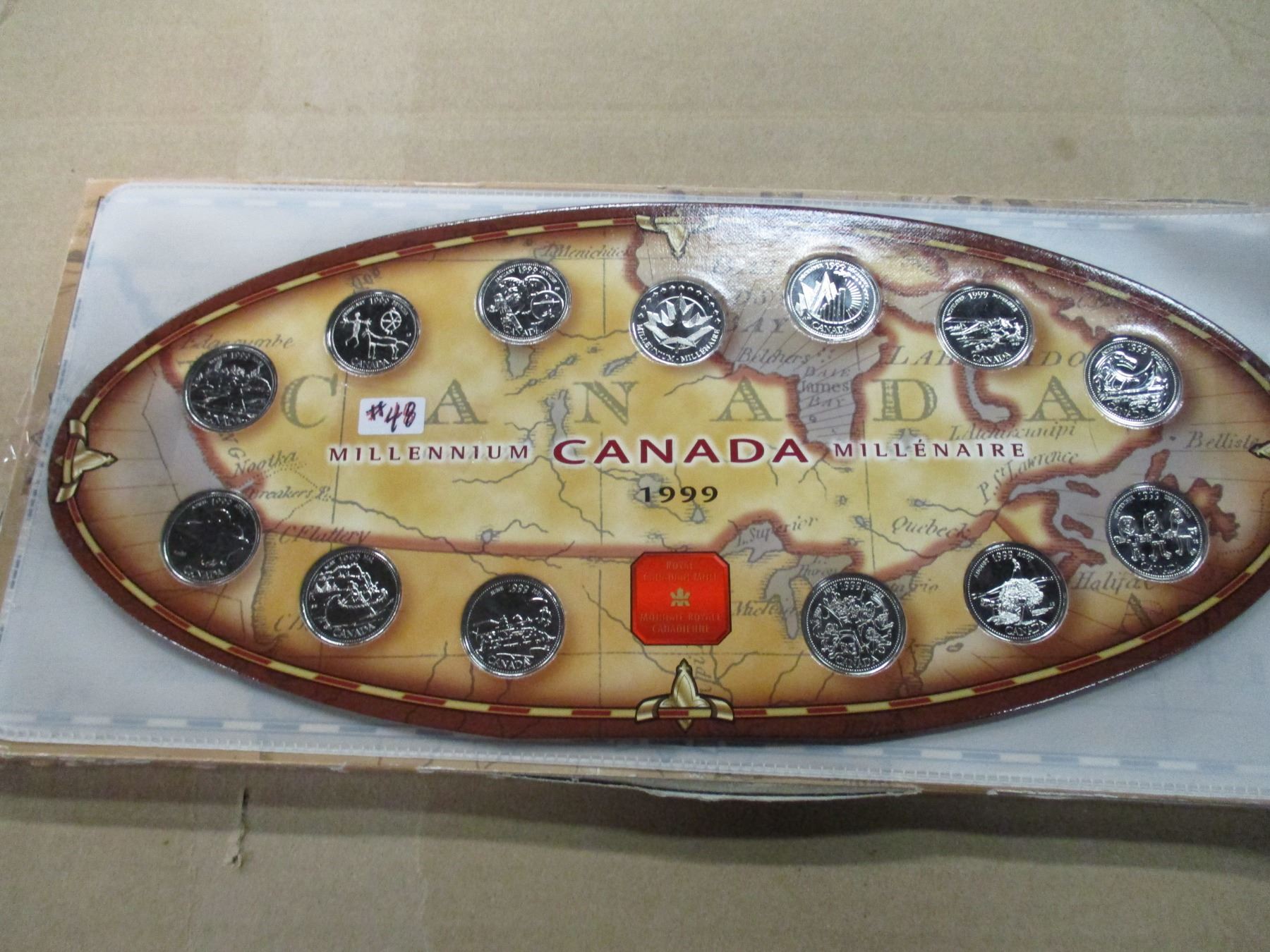 1999 MILLENIUM MINT CANADA QUARTER SET
