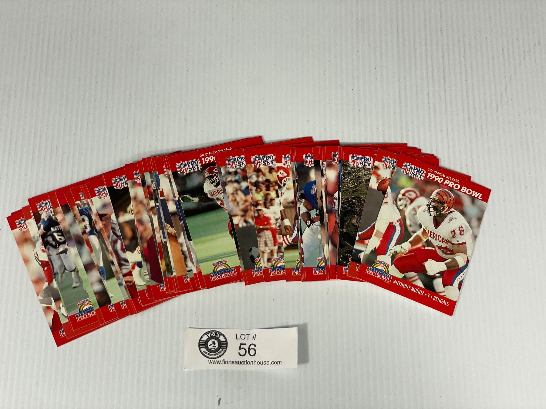 1990 NFL Pro Set Pro Bowl Cards Waren Moon Anthony Munoz Aloha Stadium