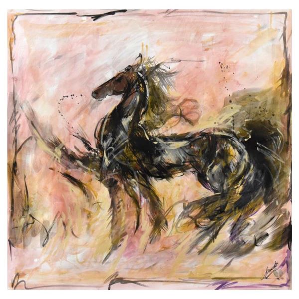 Marta Wiley, Original Mixed Media Painting on Canvas, Hand Signed and ...