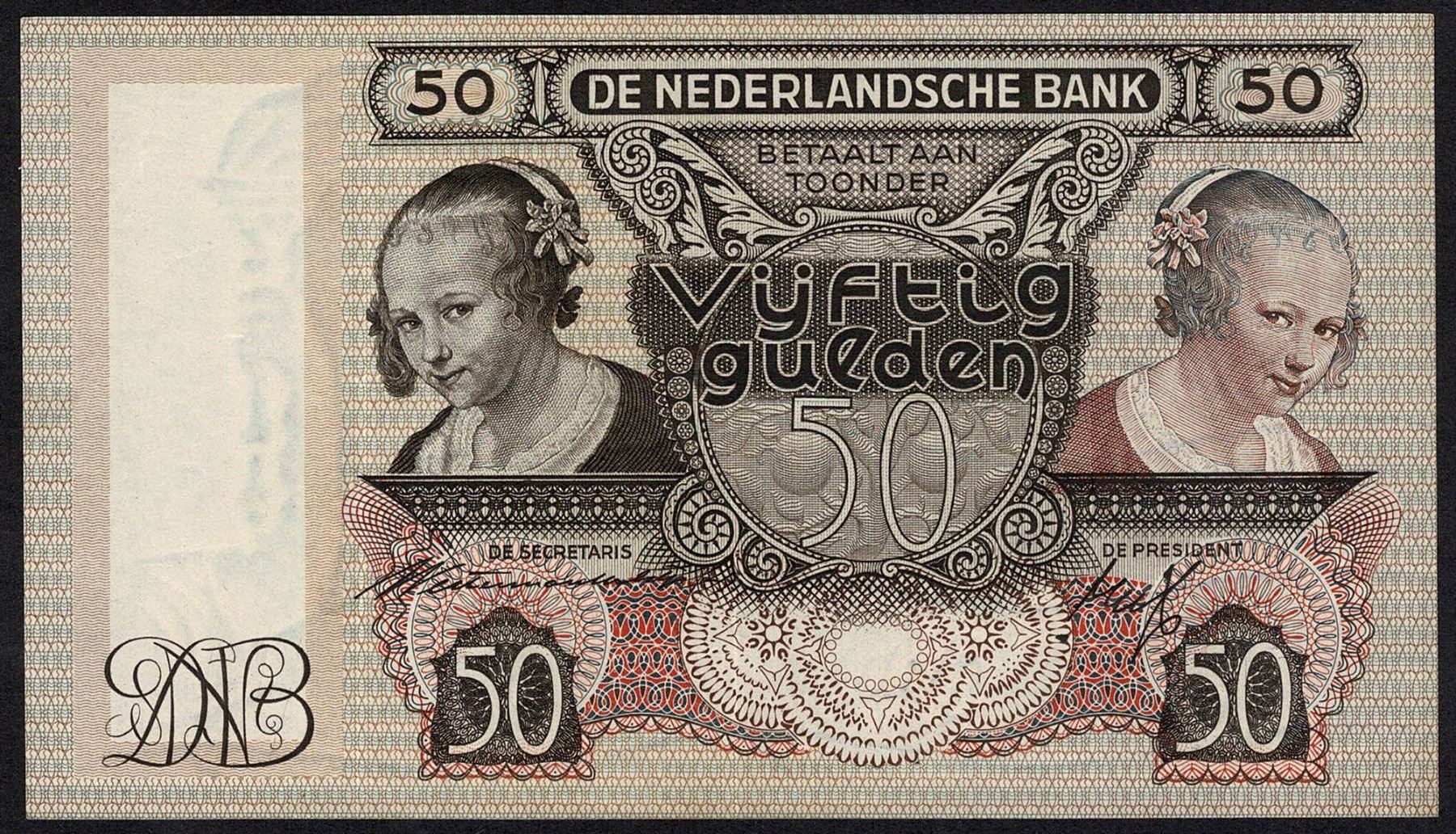 Netherlands 50 Gulden 1941 Oestereetster Pick 58