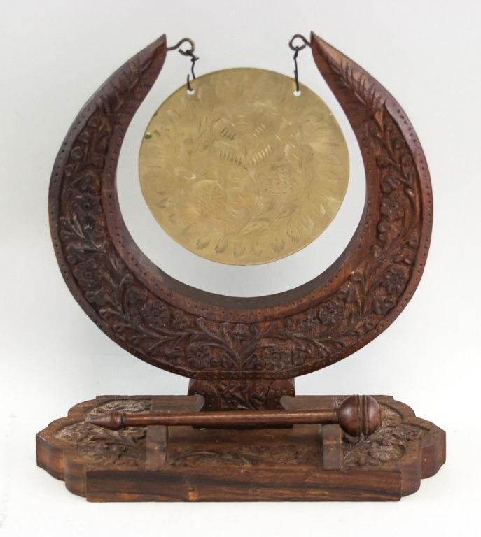 Indian Wood Carved Gong