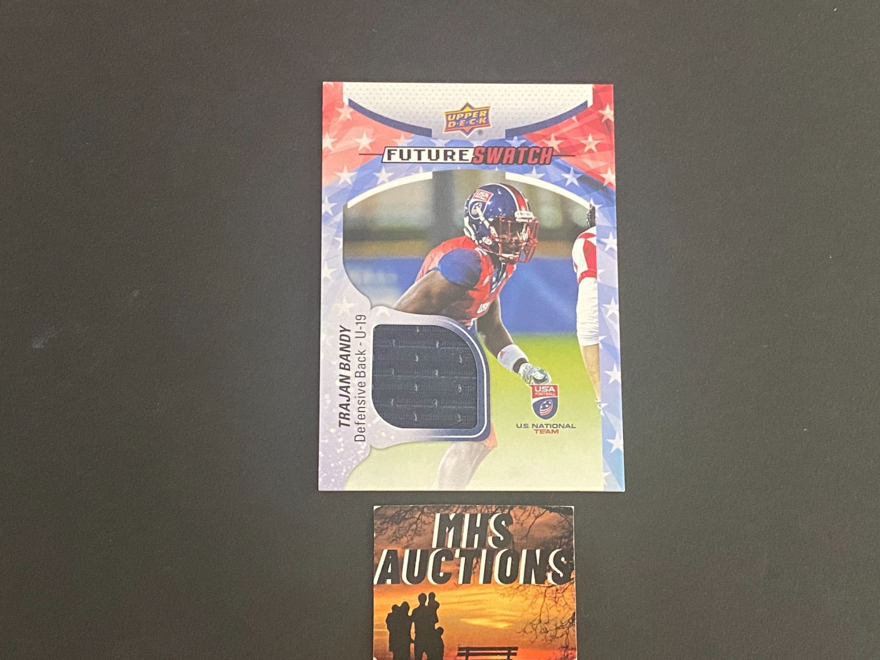 TRAJAN BANDY 2017 USA FOOTBALL JERSEY CARD (ref219)