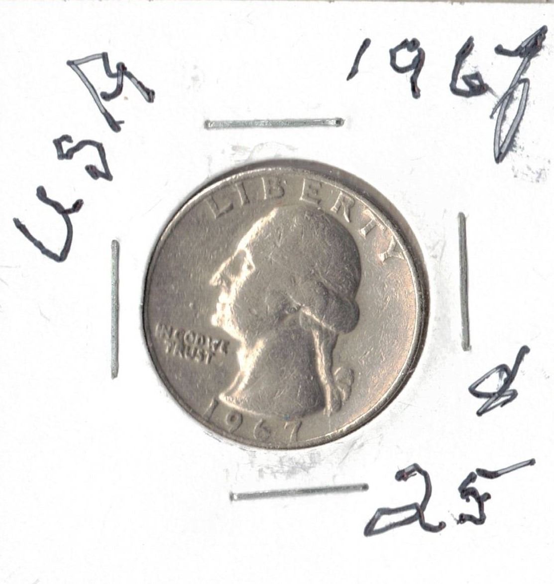 1967 USA Quarter