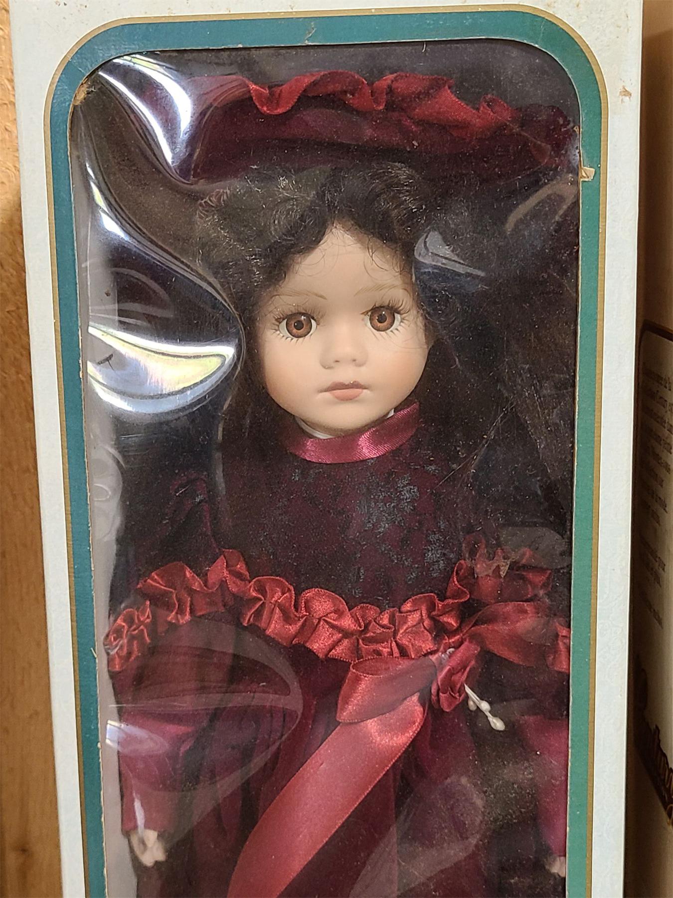 Lot Of 3 Century Collection Genuine Porcelain Dolls