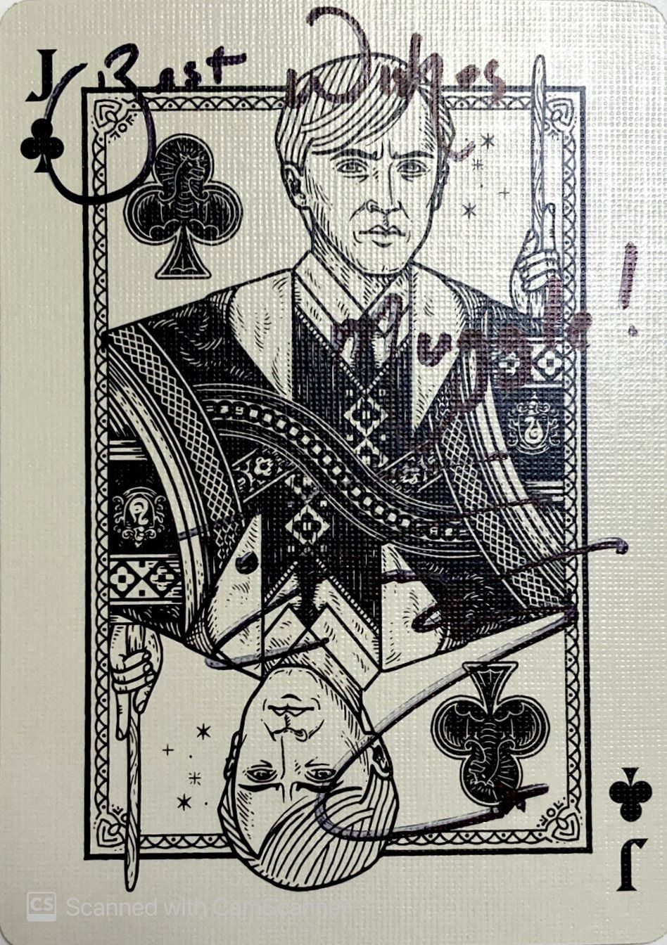 Autograph Signed Harry Potter Playing Card