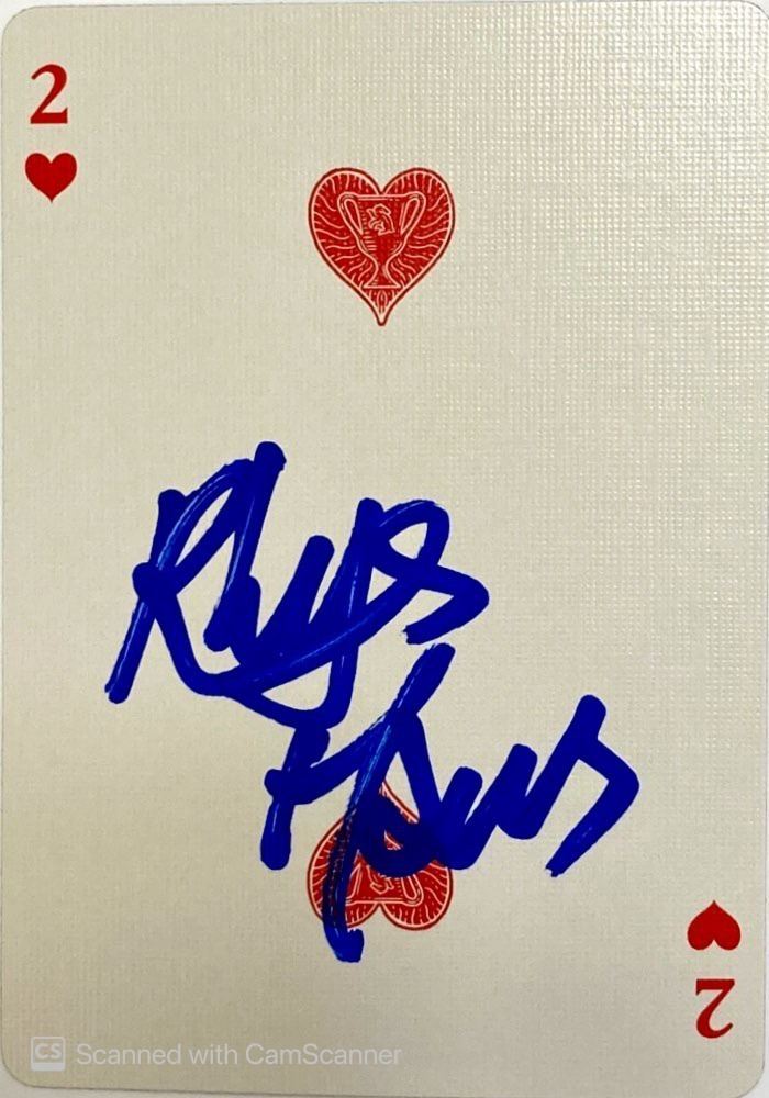 Autograph Signed Harry Potter Playing Card