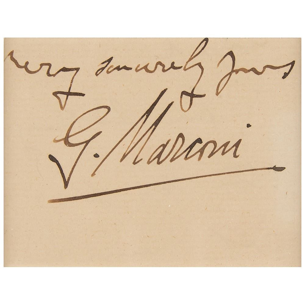 Guglielmo Marconi Signature
