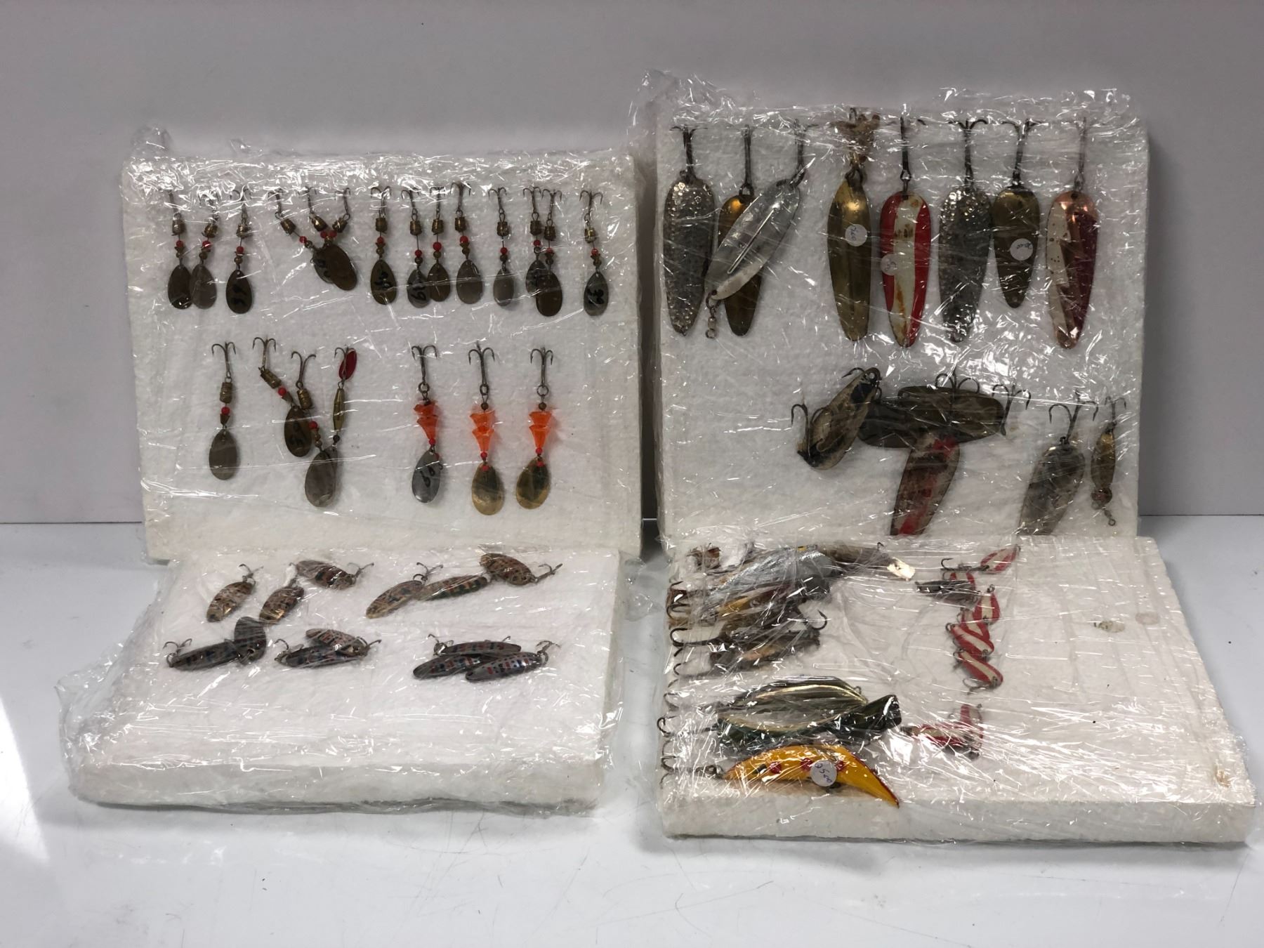 Large group of assorted vintage fishing spoons & lures