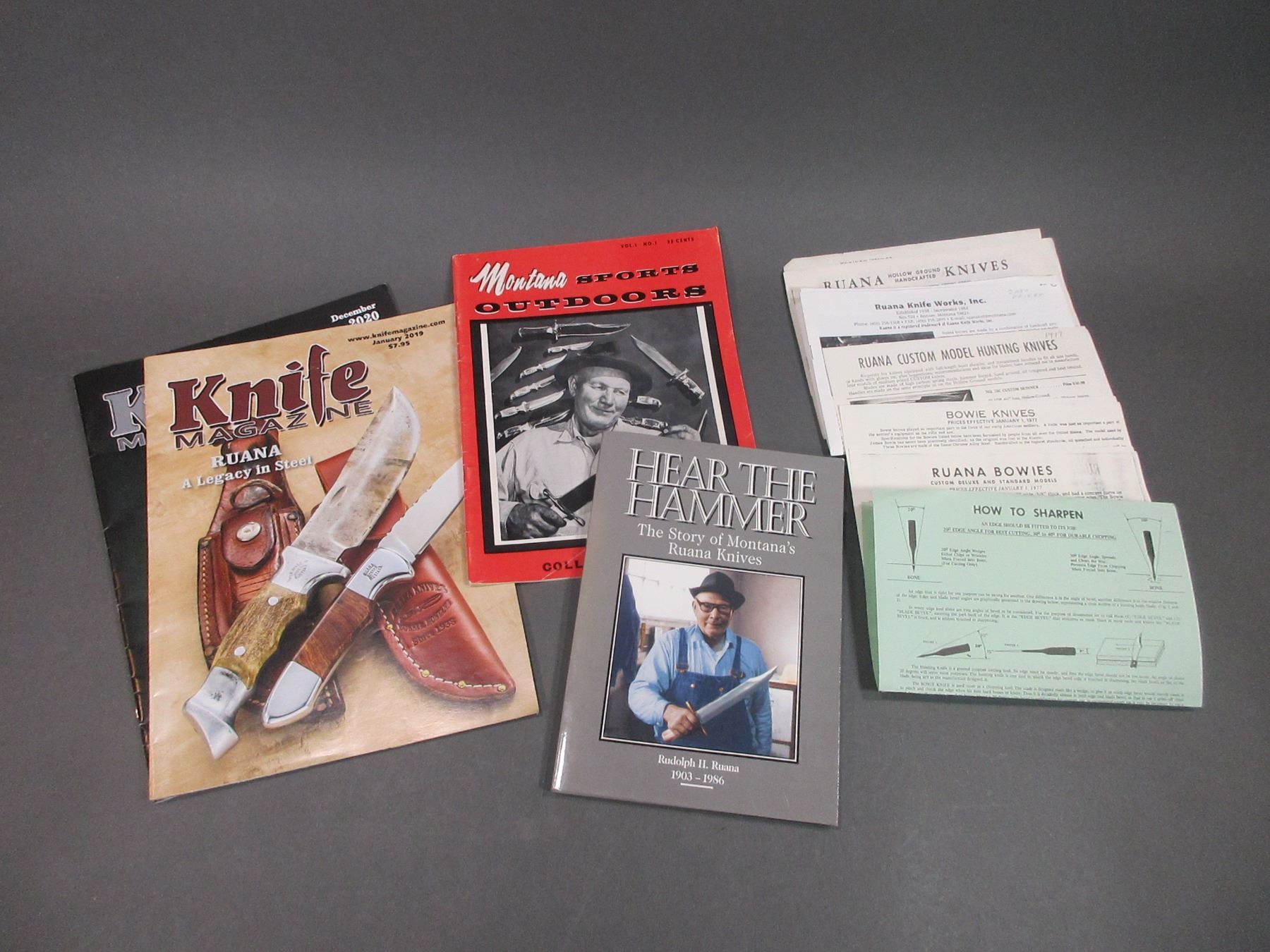 "Hear The Hammer" The Story Of RH Ruana And His Knives- Ruana Catalogs ...