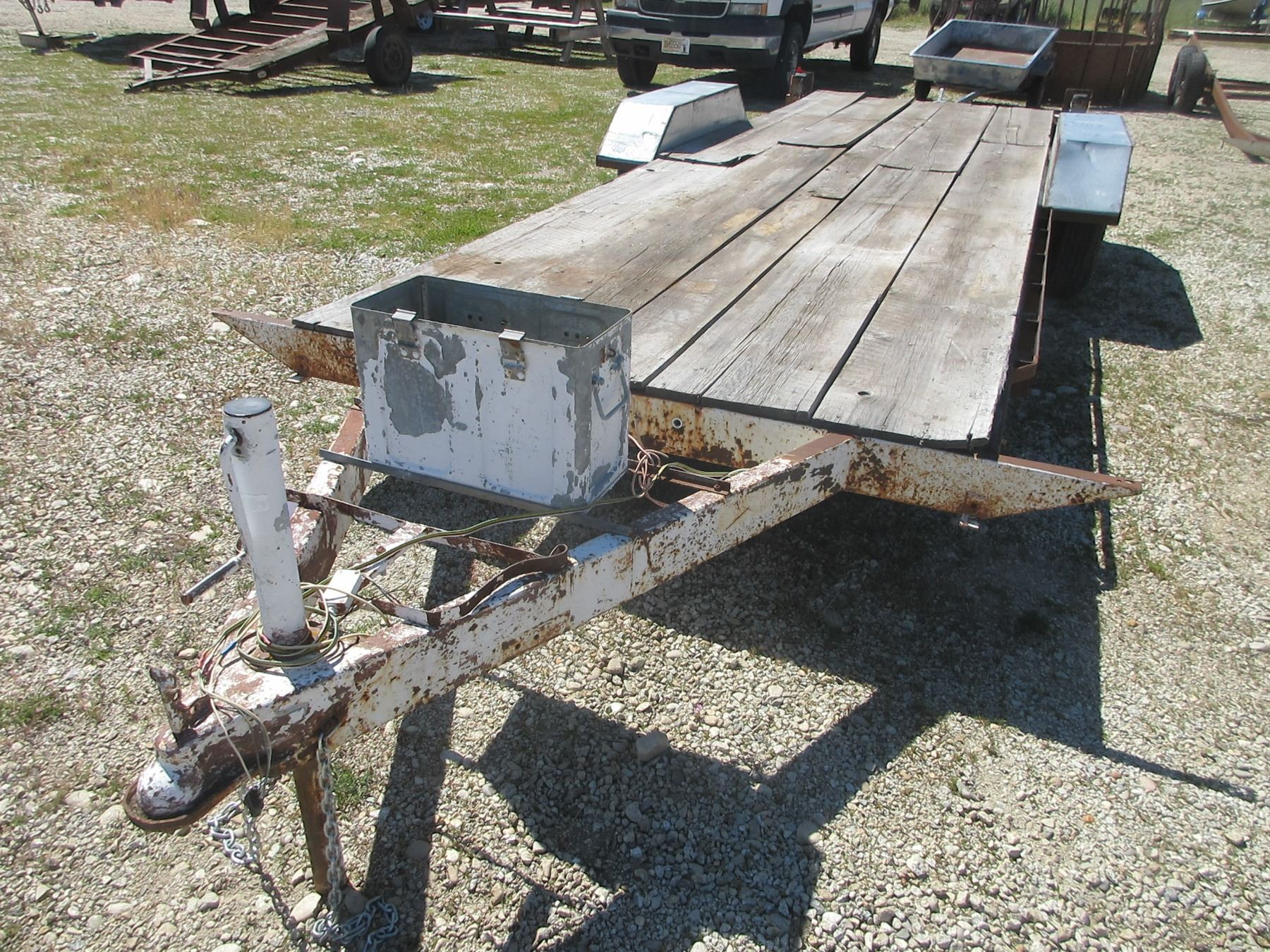 Tandem Axle Bumper Pull Flatbed Trailer- 20' X 6'- Lights Do Not Work ...