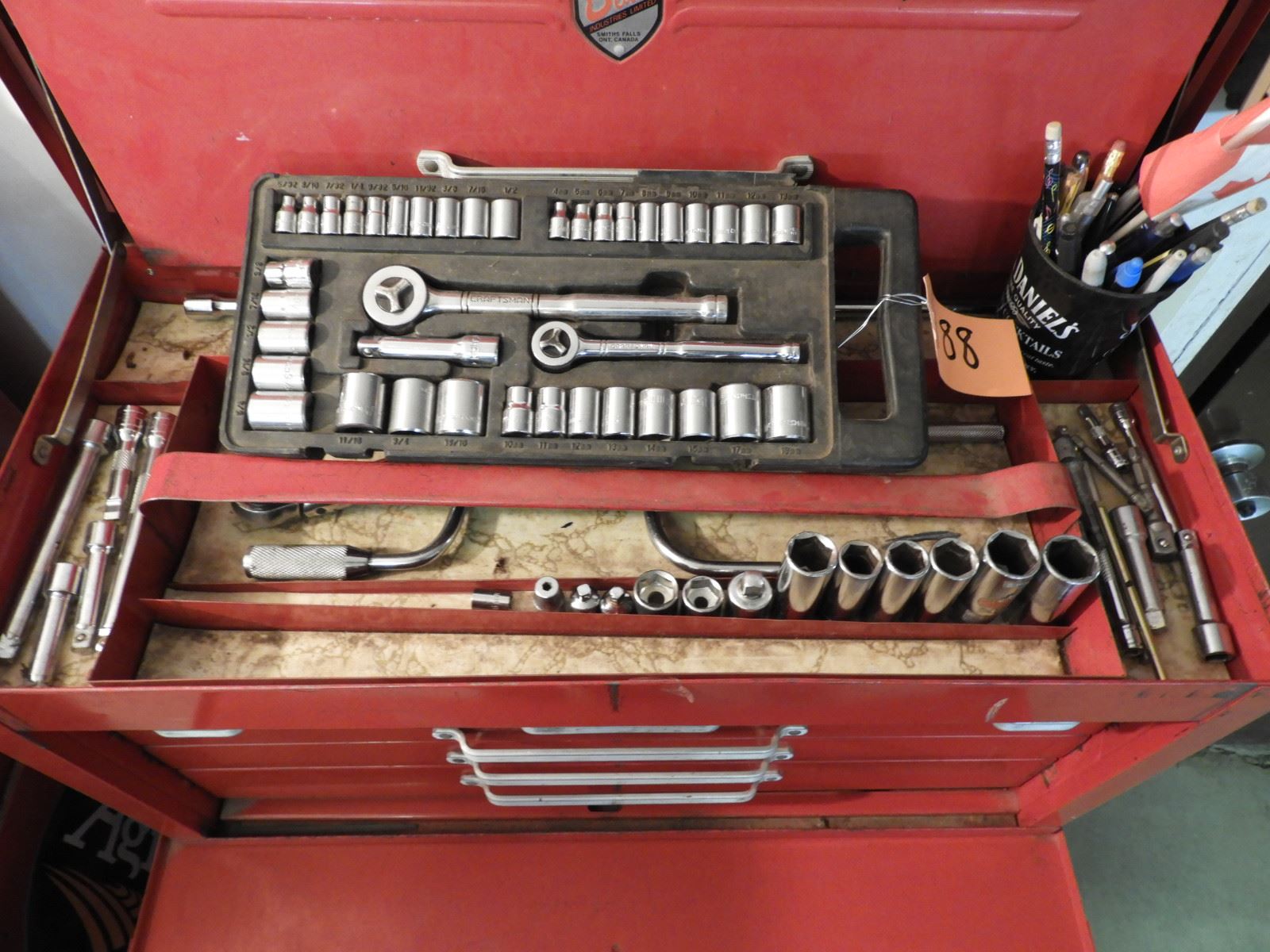 Tool box, Beach 6 drawer upper tool chest, complete with an assortment ...