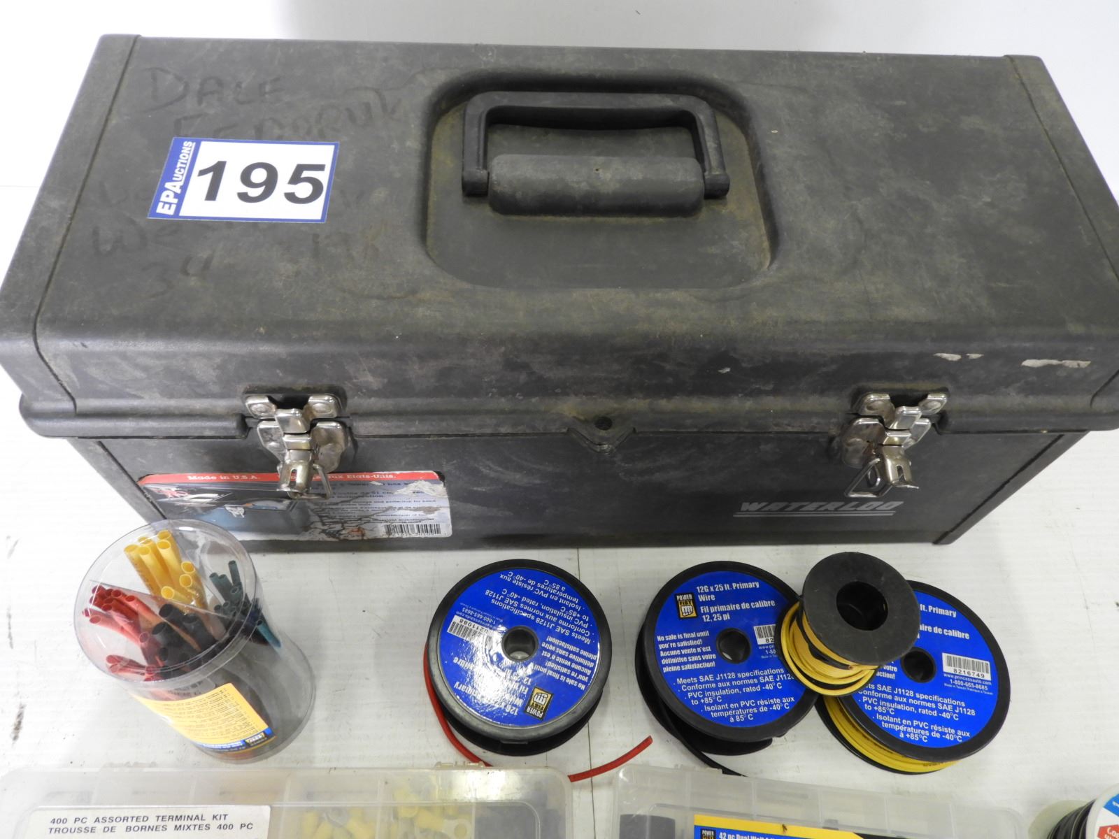 Electrical repair kit, connectors, shrink tube, wires