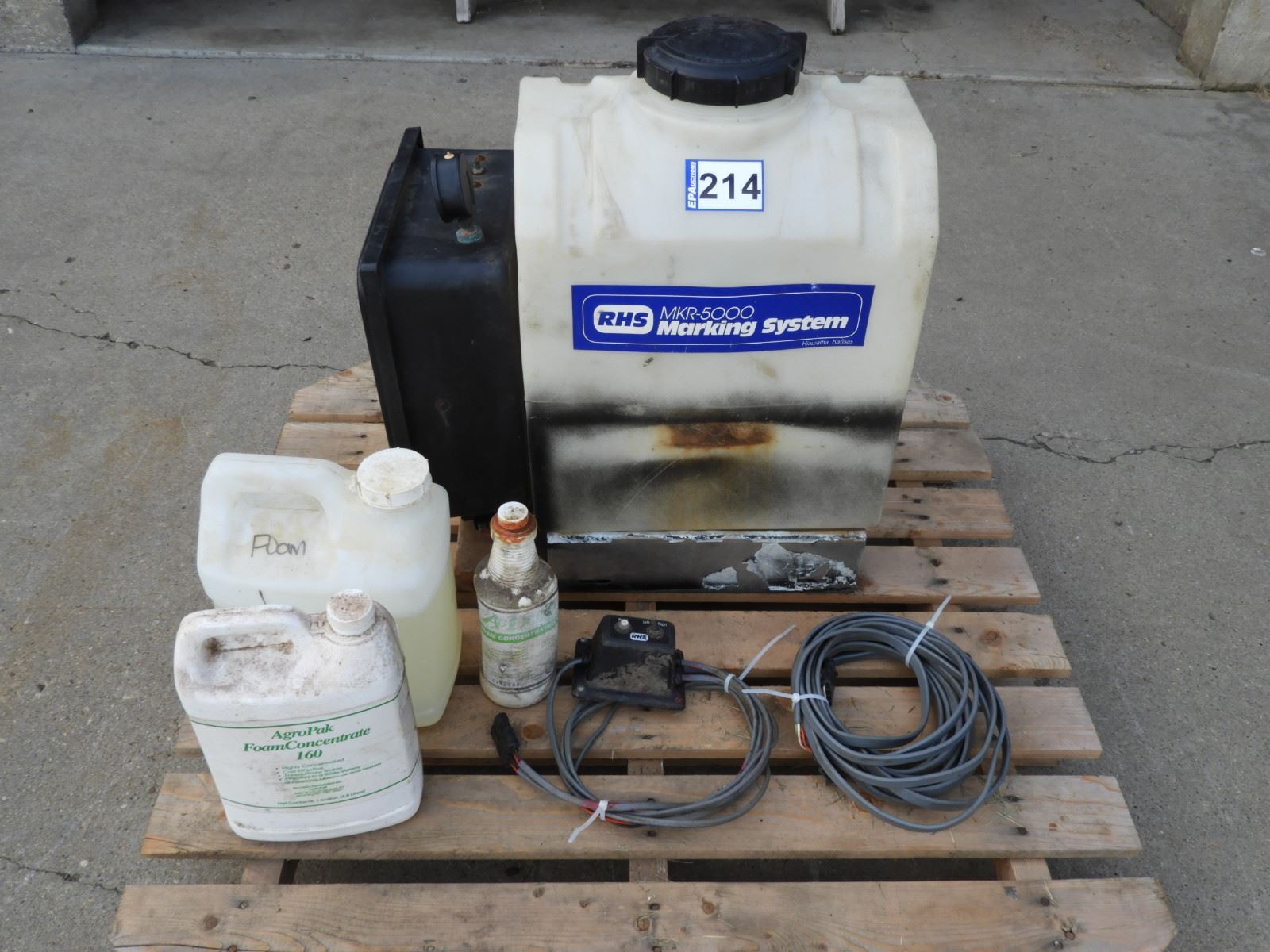 RHS MKR- 5000 foam marker with wiring harness and control, 12L foam ...