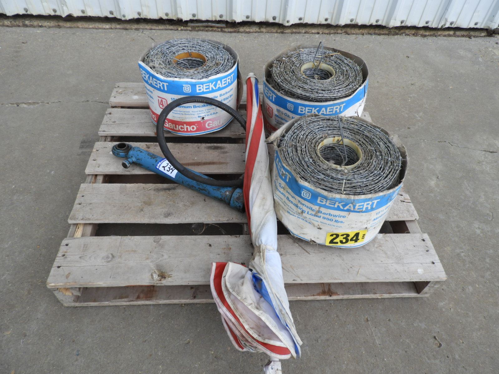Bekaert 15 1/2 Ga high tensile barbed wire Gaucho 80 rod 44 lb roll, 3 ...