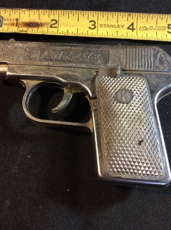 Vintage metal Hawkeye cap gun