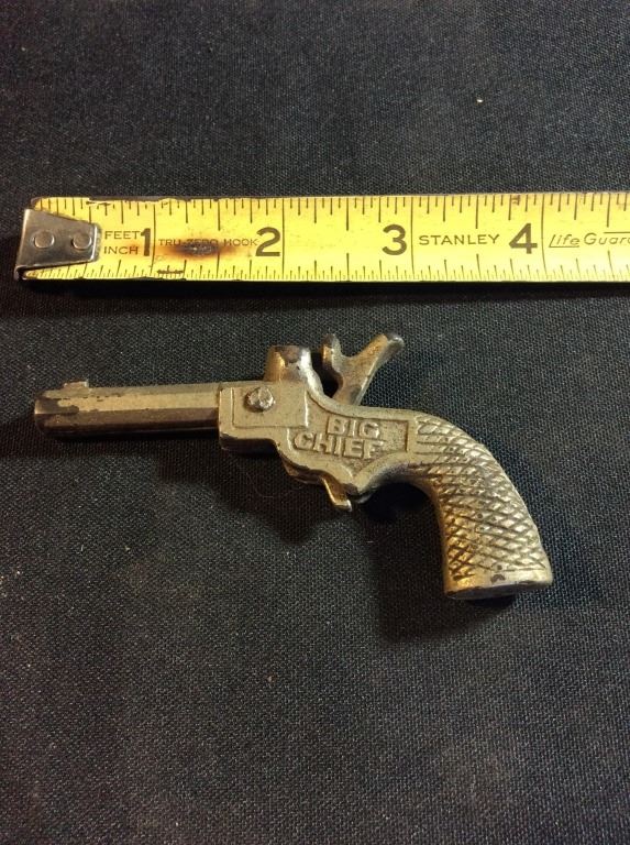 Vintage metal big chief cap gun