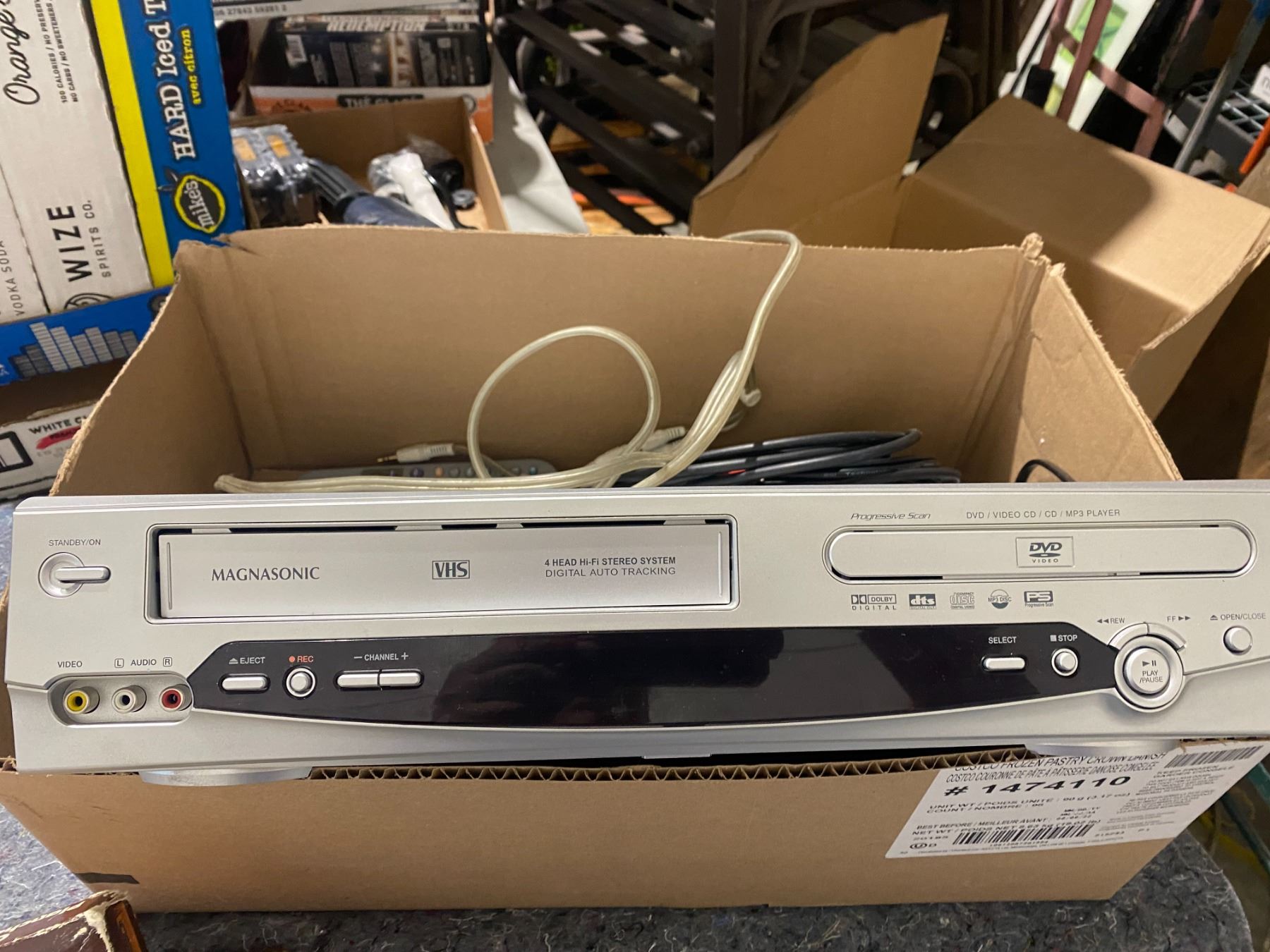 Magnasonic dvd vhs player