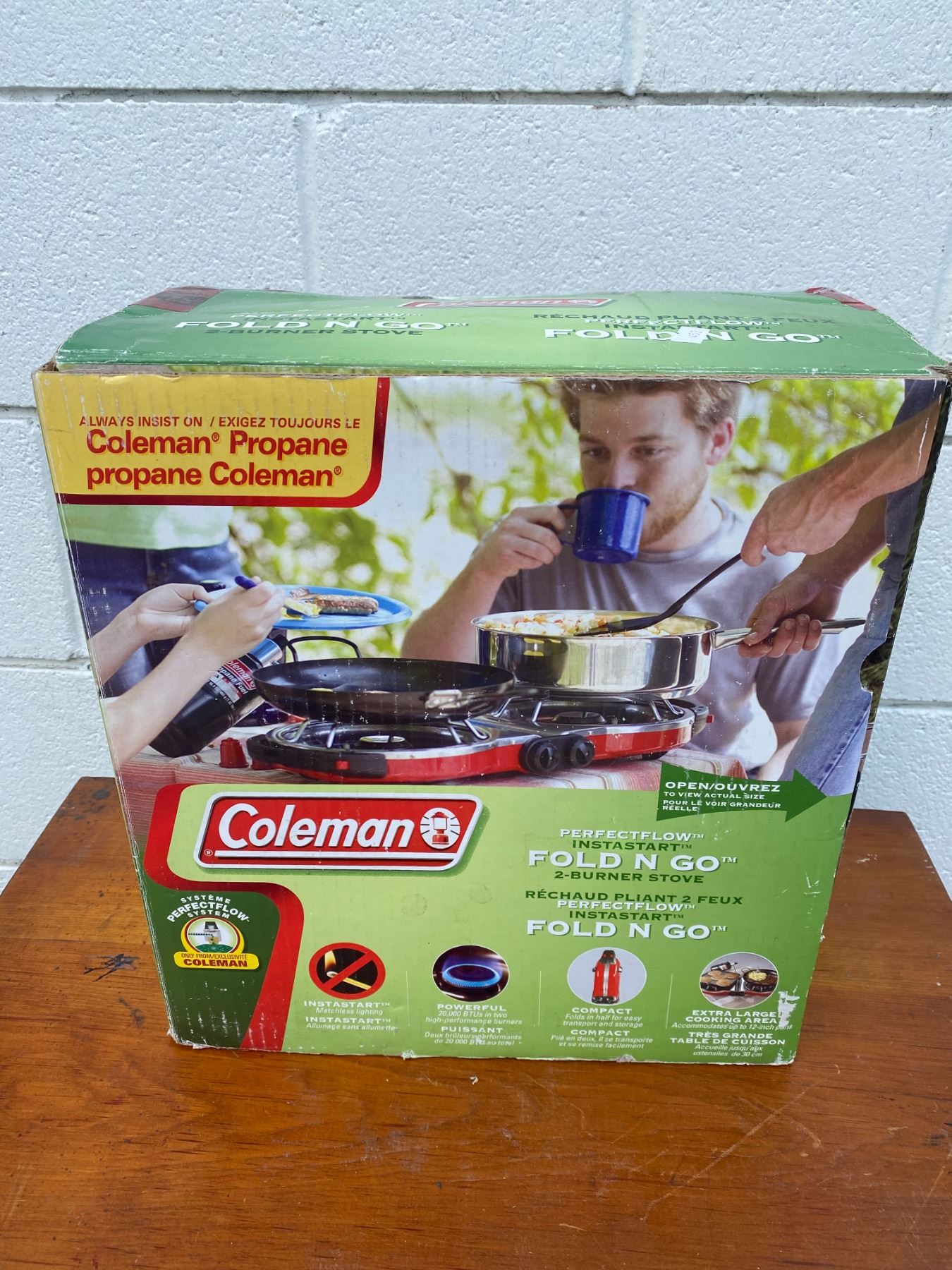Coleman fold and go 2 burner stove