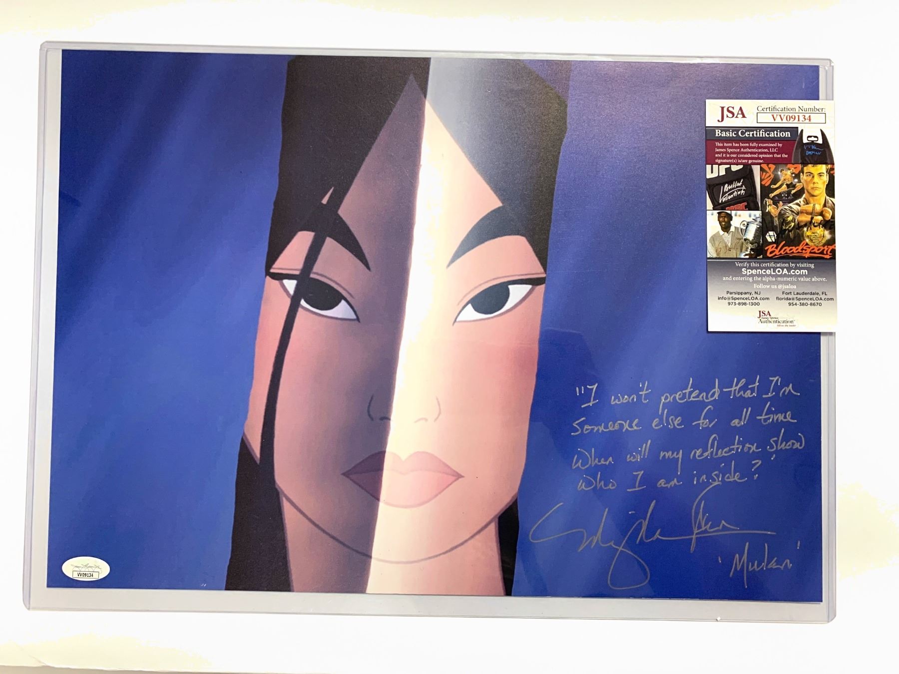 Autograph Signed Mulan Photo JSA