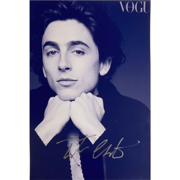 Autograph Signed Timothée Chalamet Photo