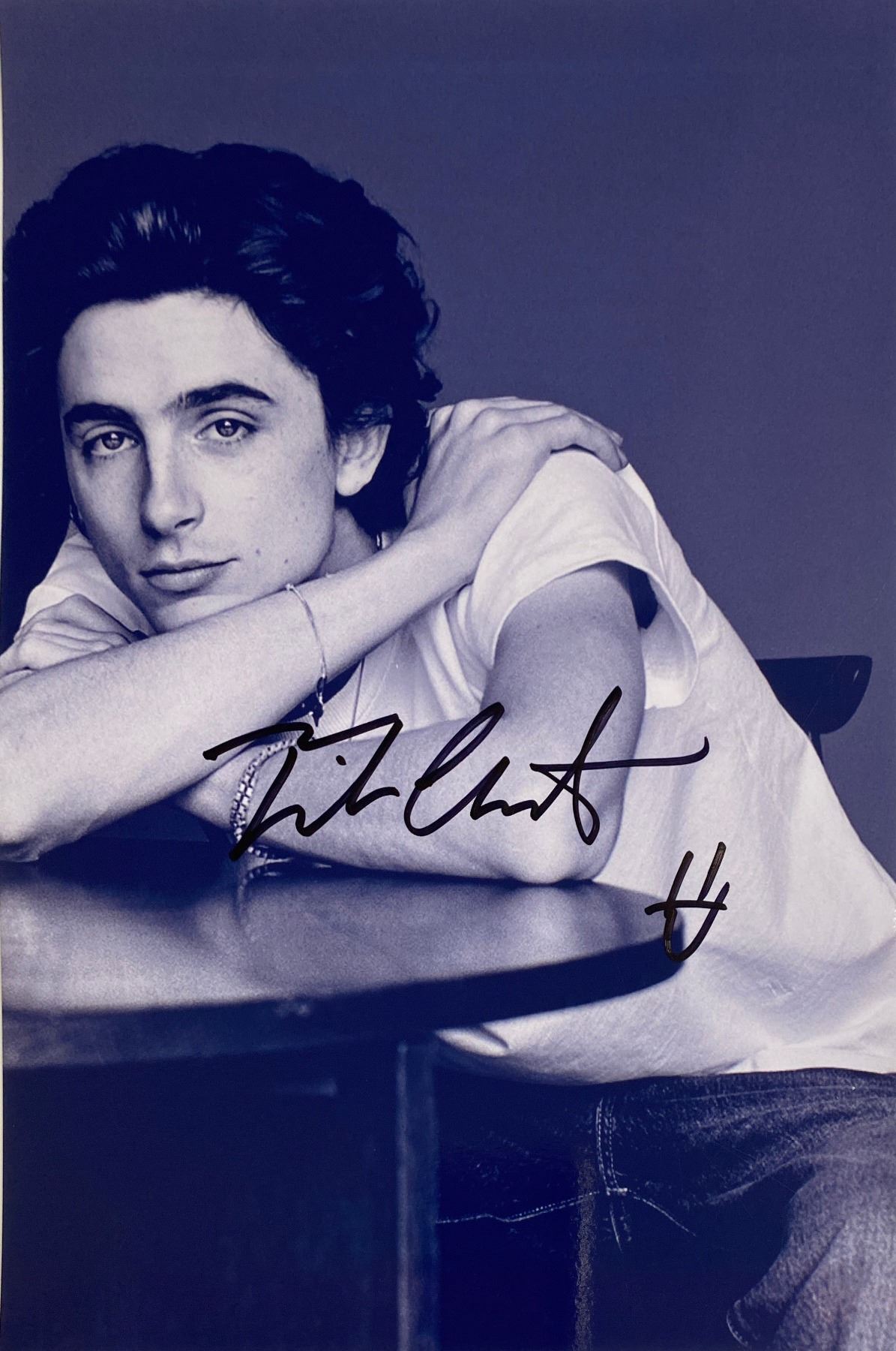 Autograph Signed Timothée Chalamet Photo
