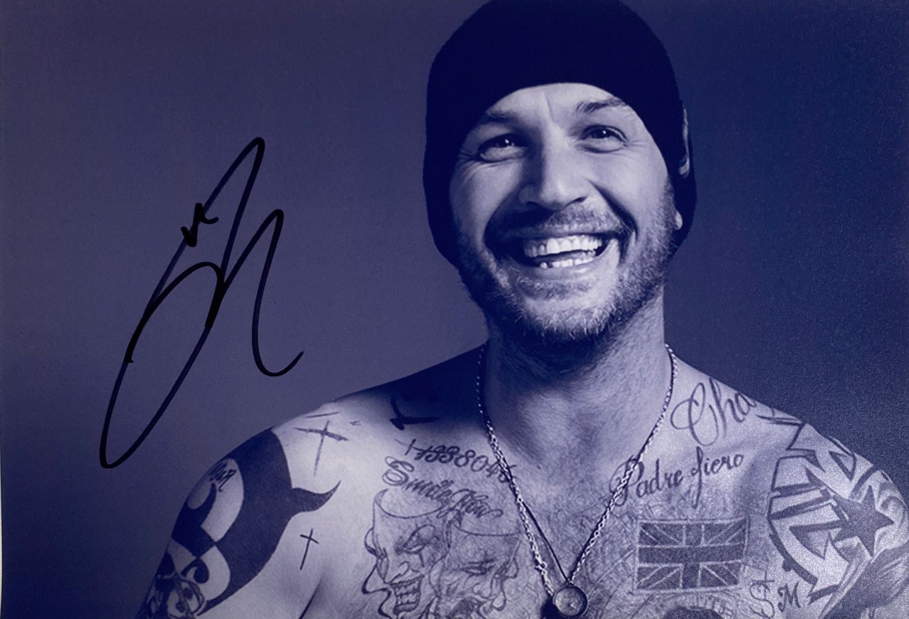Autograph Signed Tom Hardy Photo