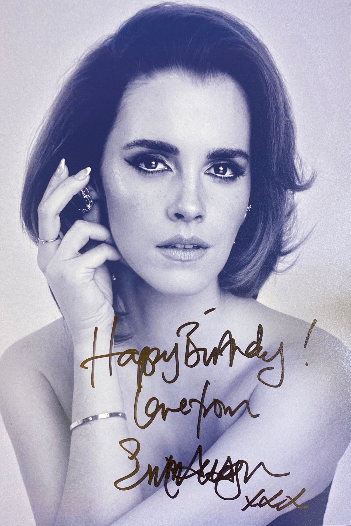Autograph Signed Emma Watson Photo