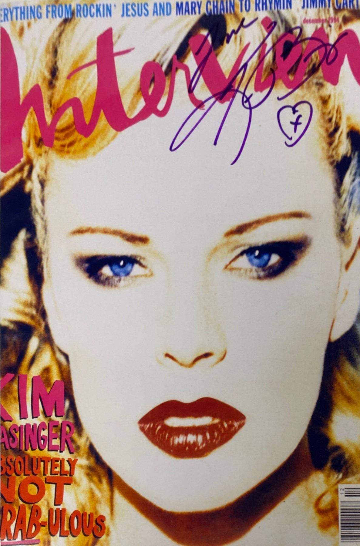 Autograph Signed Kim Basinger Photo