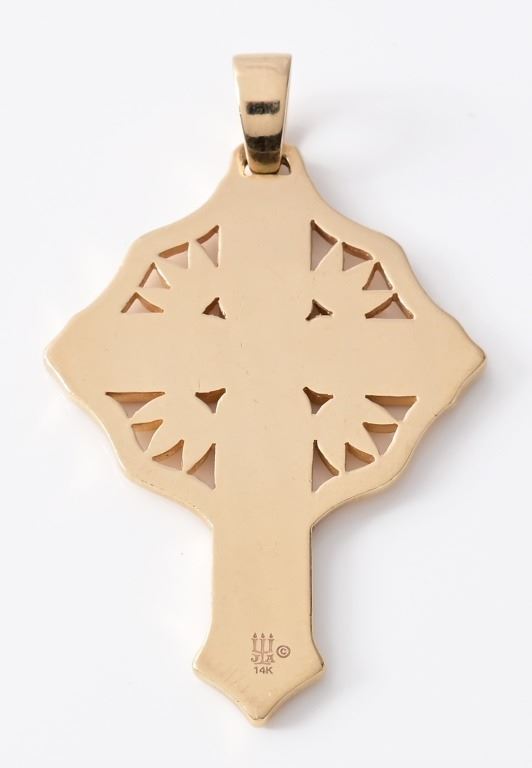 James Avery Grace & Mercy 14K Gold Cross Pendant