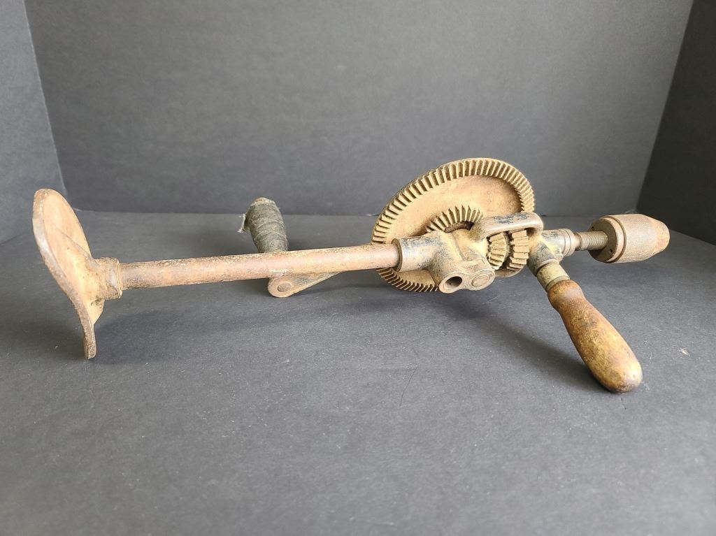 Antique Metal Brace Drill
