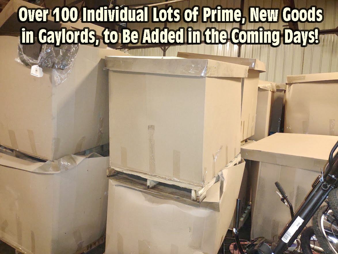 APPROX 100 INDIVIDUAL GAYLORD / PALLETS WILL BE ADDED TO THIS SESSION