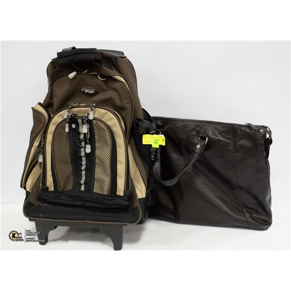 Backpack Brown Pursetote Bag