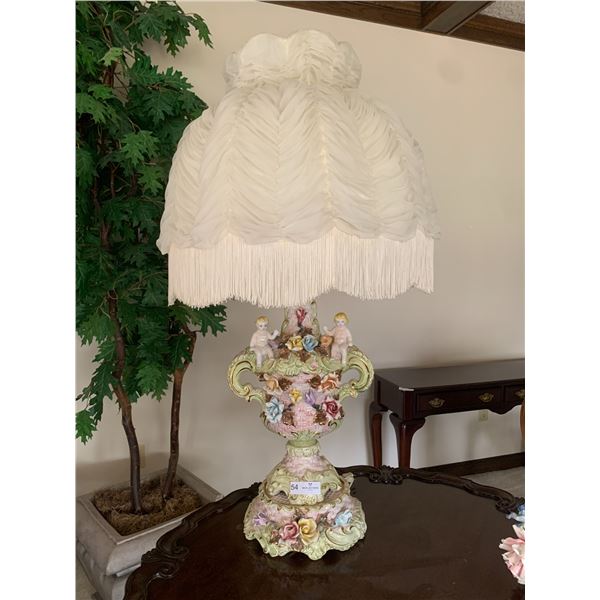 Ornate Elaborate Art Lamp 42 Tall Beck Auctions Inc