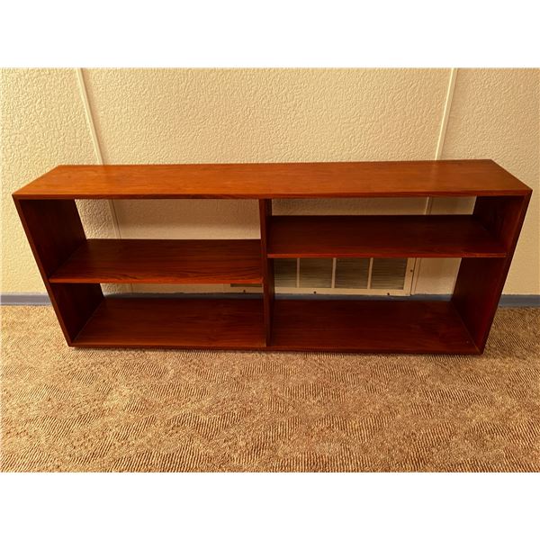 Wooden multi tier shelving unit