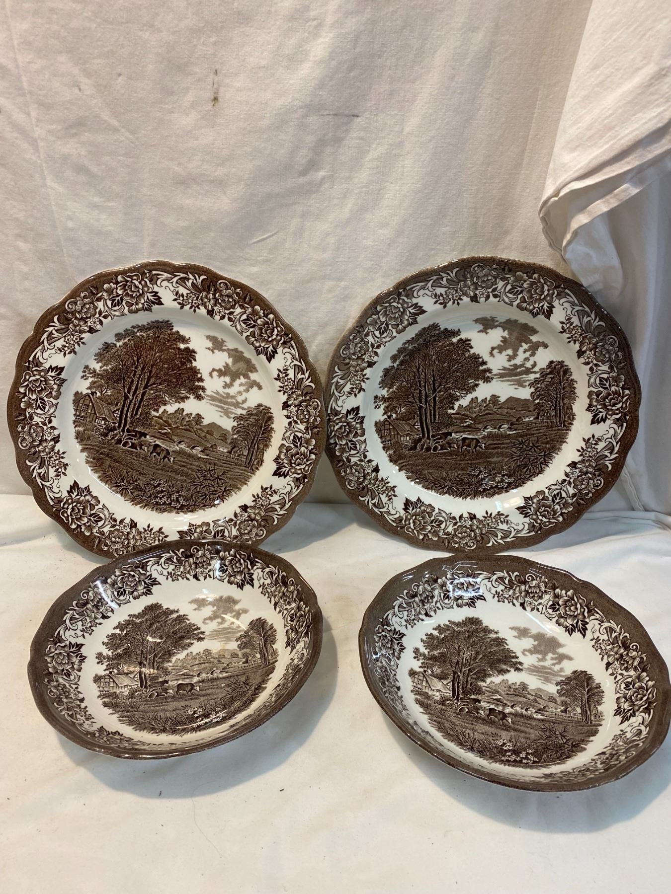 Romantic England Royal Staffordshire ironstone dishes