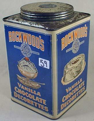 VINTAGE ROCKWOOD'S VANILLA CHOCOLATE DECORETTES AD